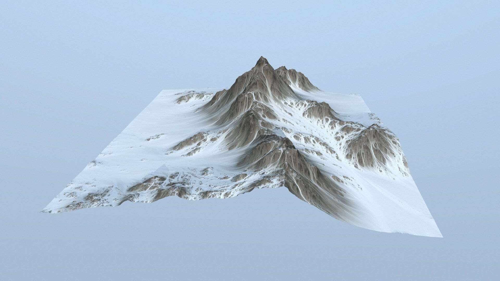 Snow Mountain - 3D Model by Gizem Dilara Tek