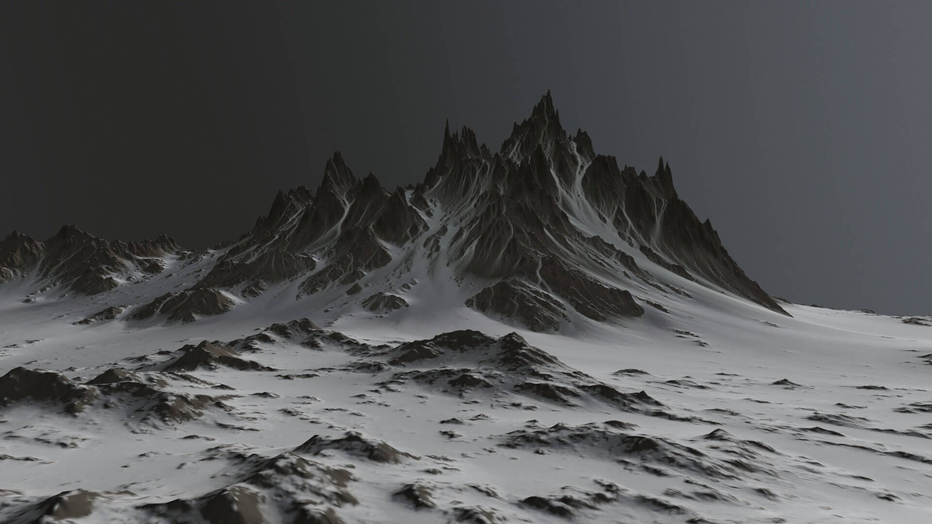 Snow Mountain - 3D Model by Gizem Dilara Tek