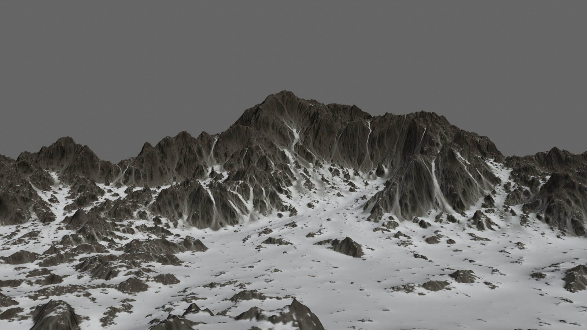 Snowy Mountain - 3D Model by Gizem Dilara Tek