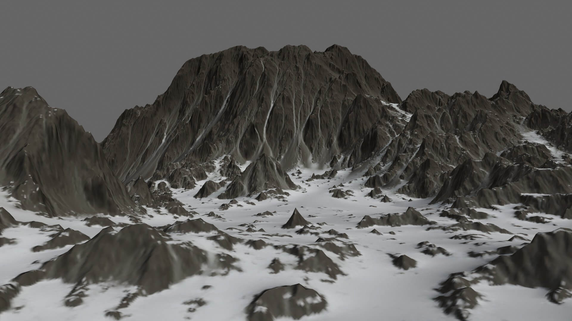 Snowy Mountain - 3D Model by Gizem Dilara Tek