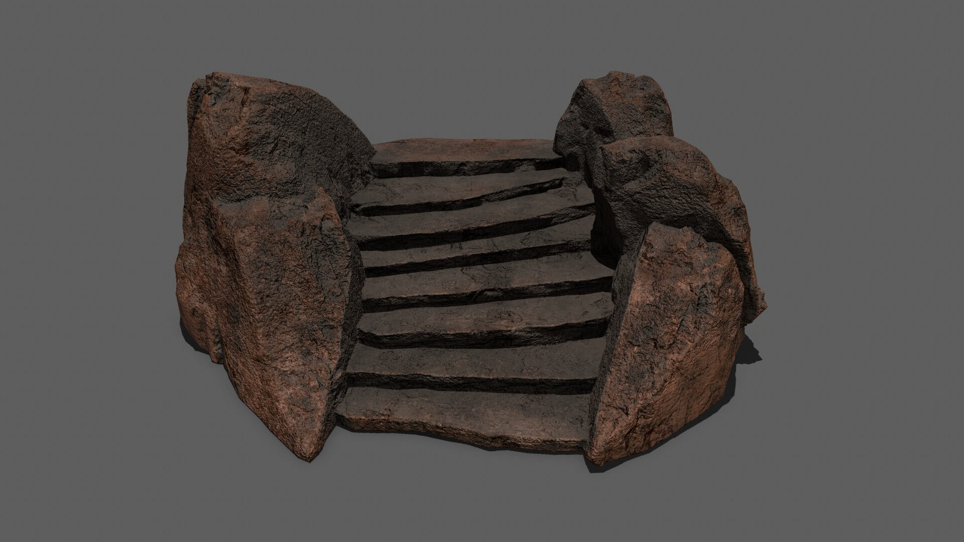 Stone Staircase - 3D Model by Gizem Dilara Tek