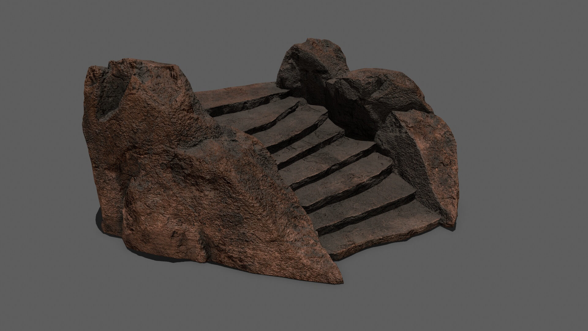 Stone Staircase - 3D Model by Gizem Dilara Tek