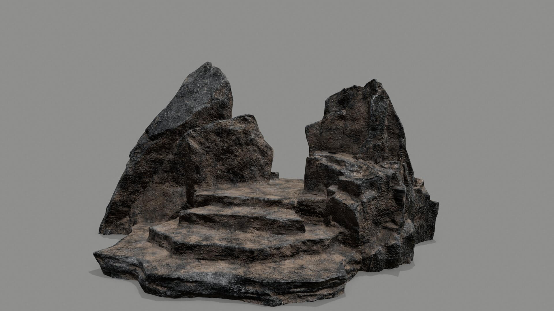 Stone Staircase - 3D Model by Gizem Dilara Tek