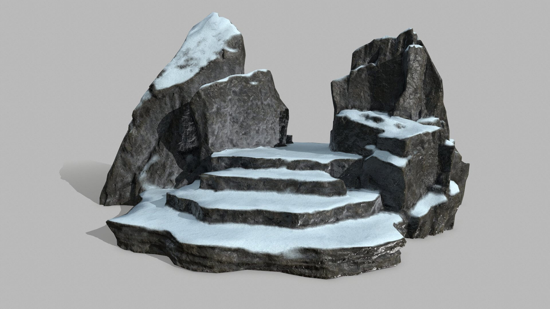 Stone Staircase - 3D Model by Gizem Dilara Tek