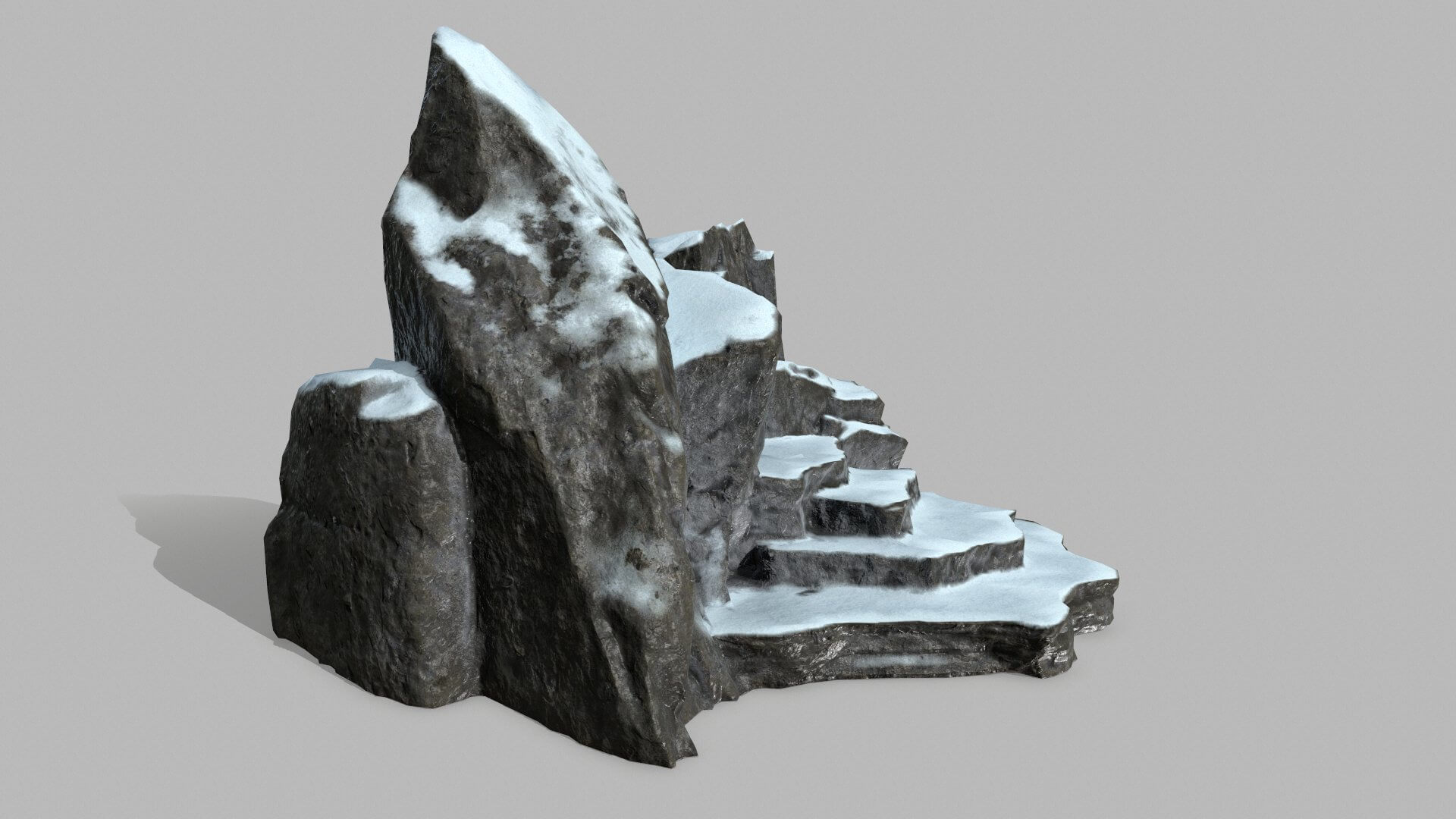 Stone Staircase - 3D Model by Gizem Dilara Tek