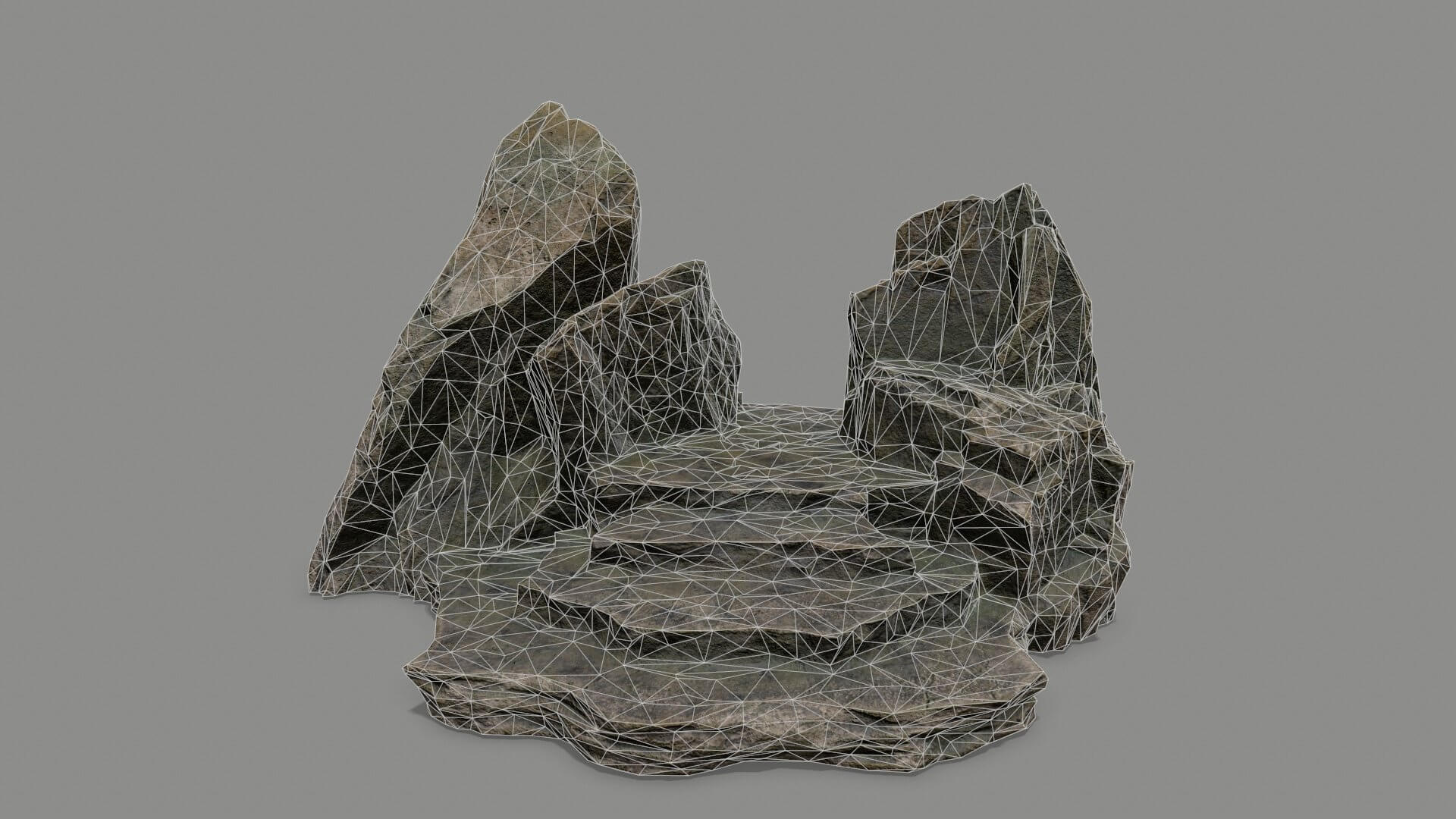 Stone Staircase - 3D Model by Gizem Dilara Tek