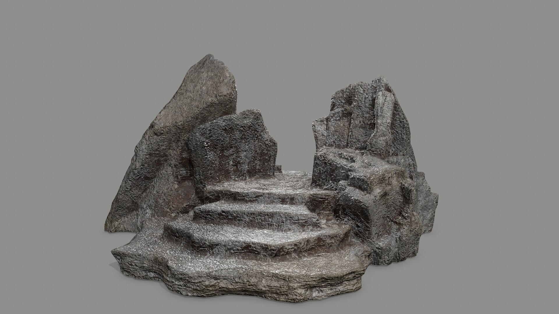 Stone Staircase - 3D Model by Gizem Dilara Tek