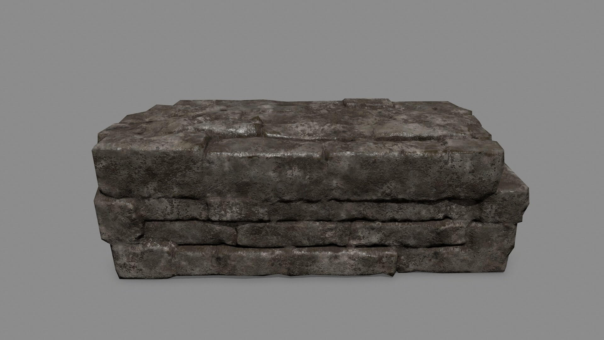 Stone Wall Set - 3D Model by Gizem Dilara Tek