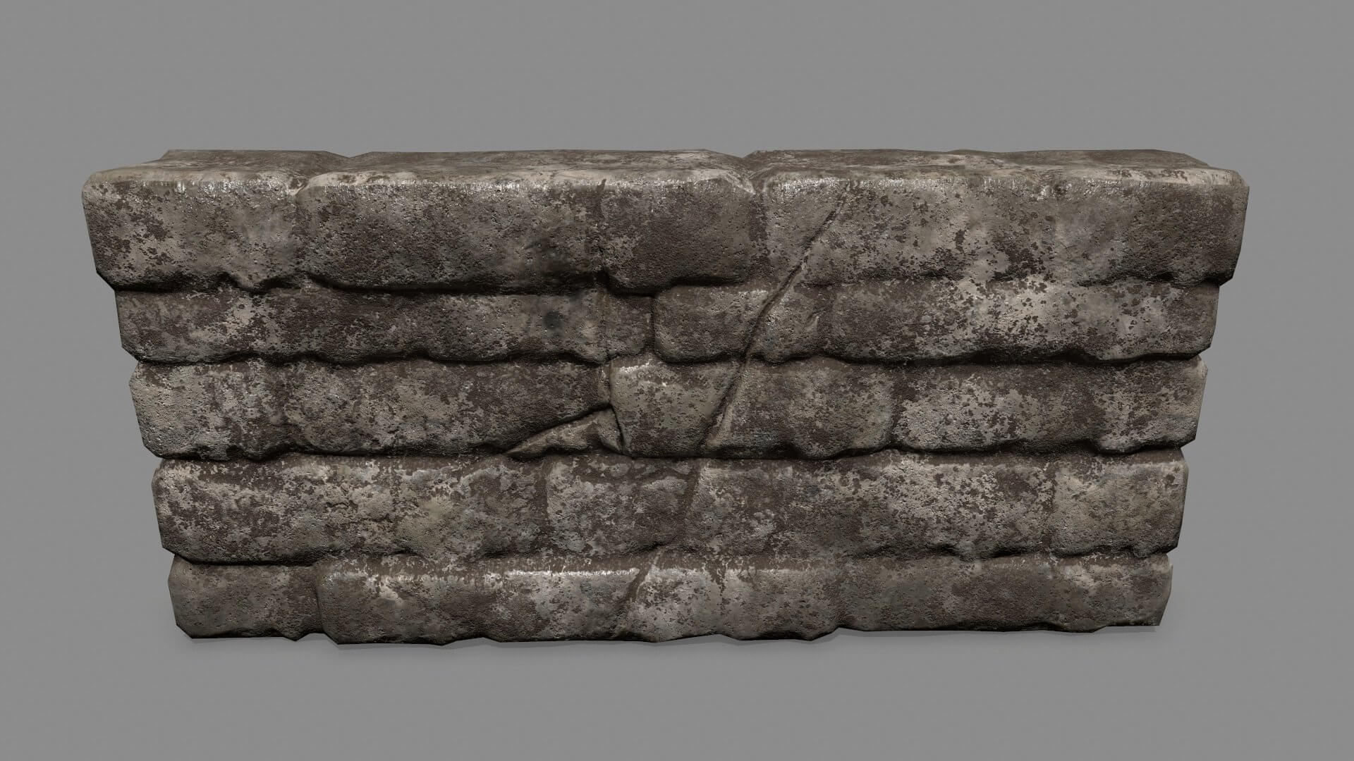 Stone Wall Set - 3D Model by Gizem Dilara Tek