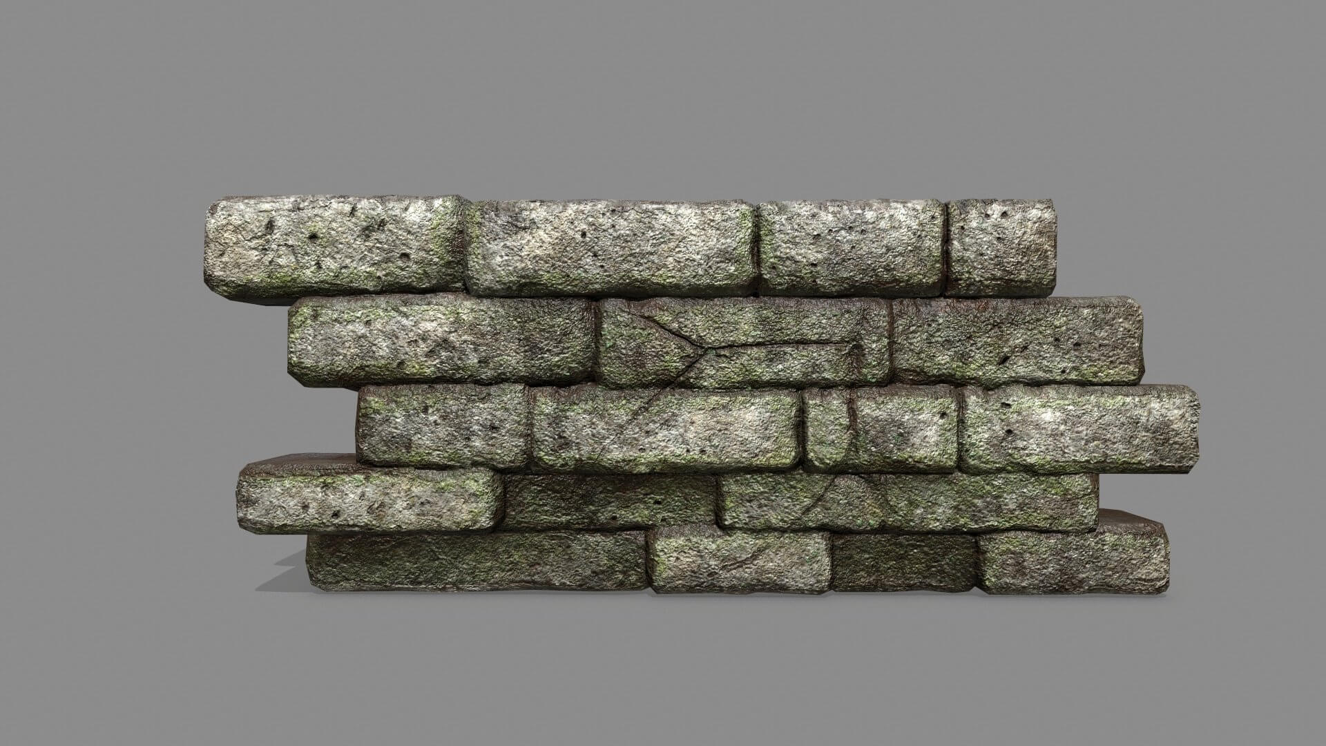 Stone Wall Set - 3D Model by Gizem Dilara Tek