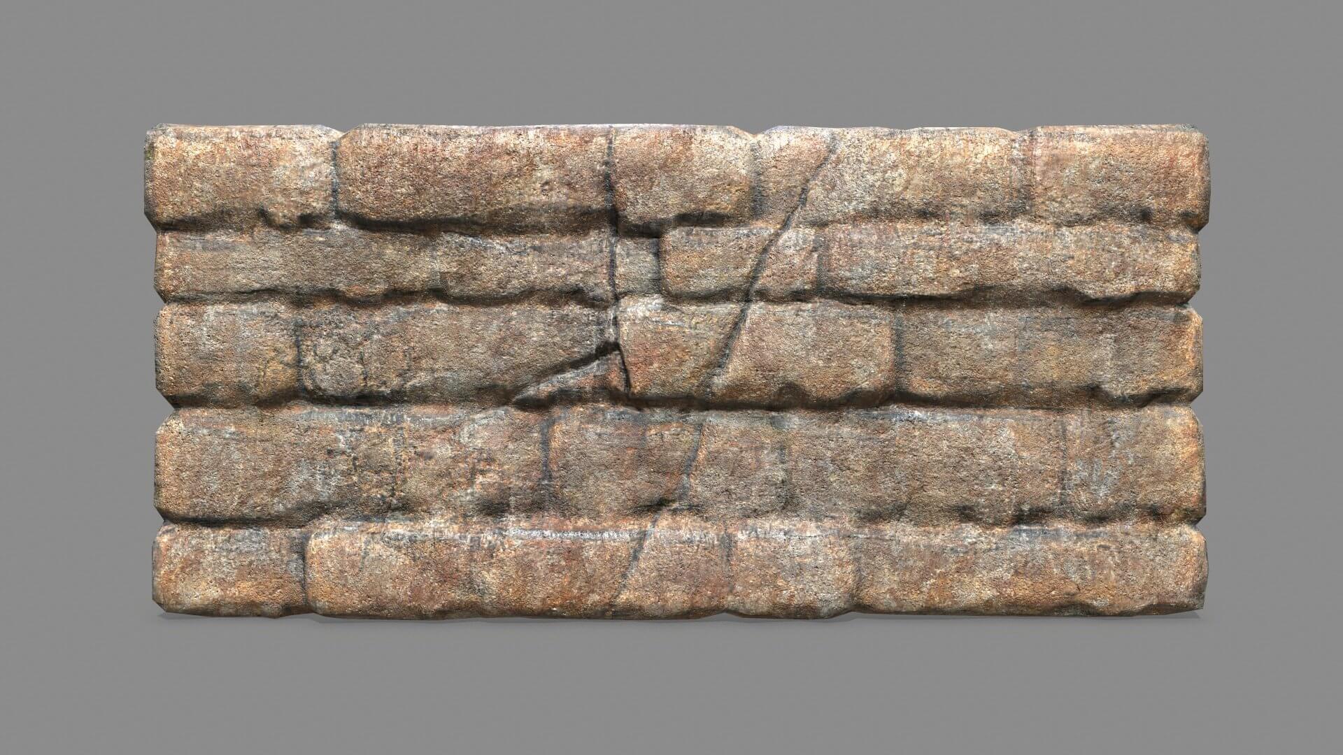 Stone Wall Set - 3D Model by Gizem Dilara Tek