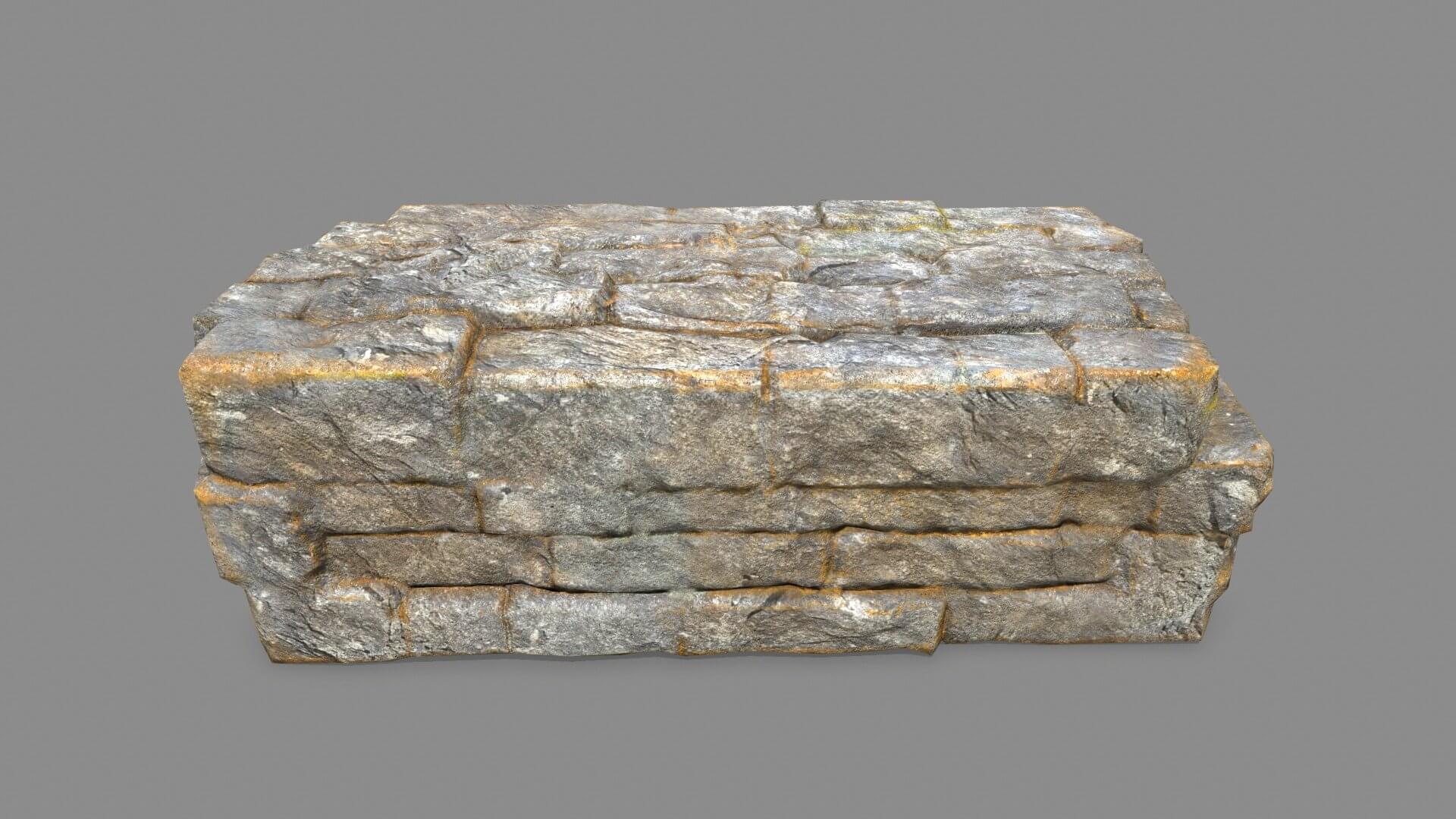 Stone Wall Set - 3D Model by Gizem Dilara Tek