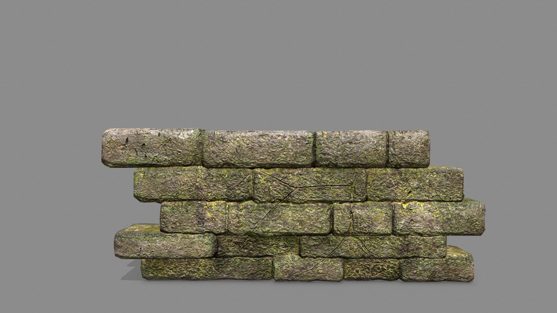 Stone Wall Set - 3D Model by Gizem Dilara Tek