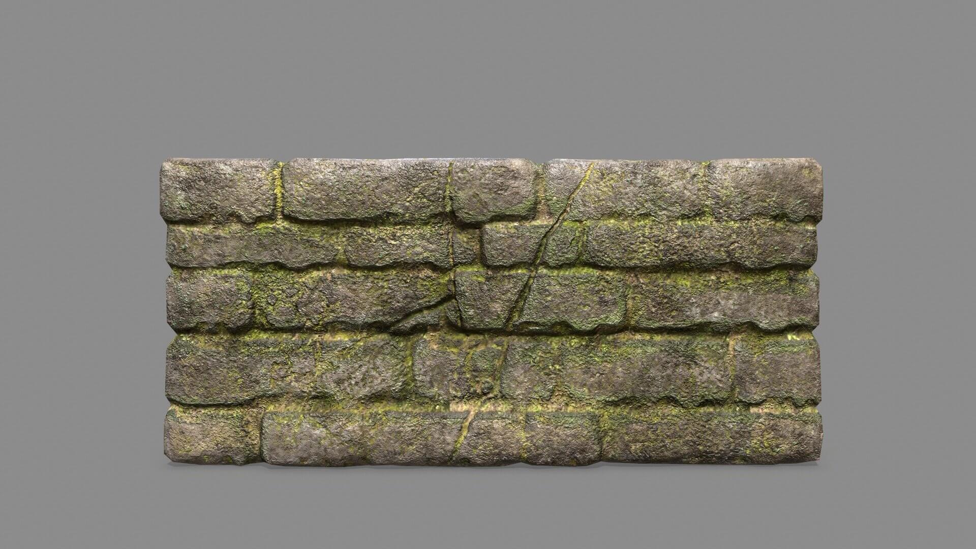 Stone Wall Set - 3D Model by Gizem Dilara Tek