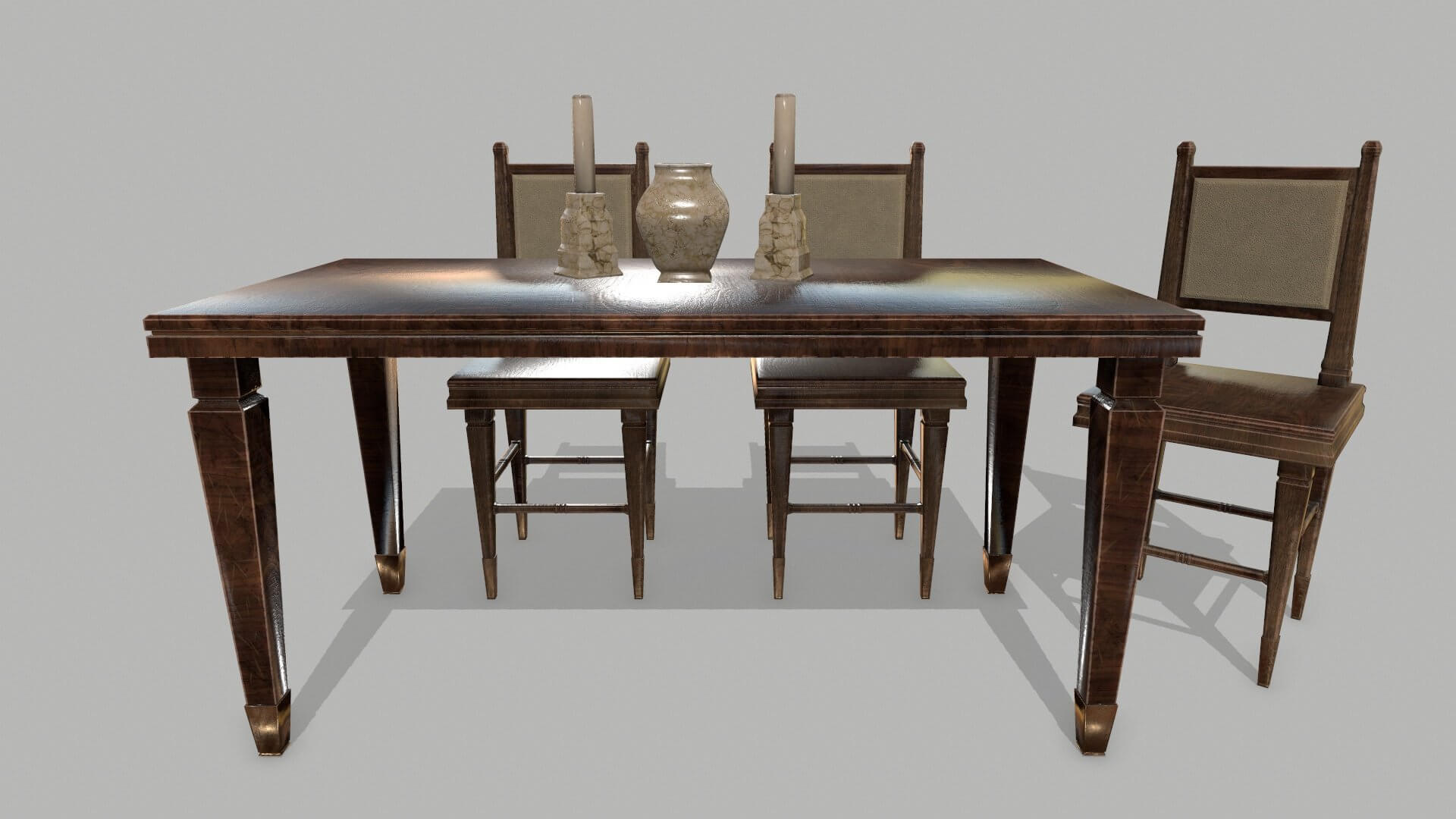 Table Set - 3D Model by Gizem Dilara Tek