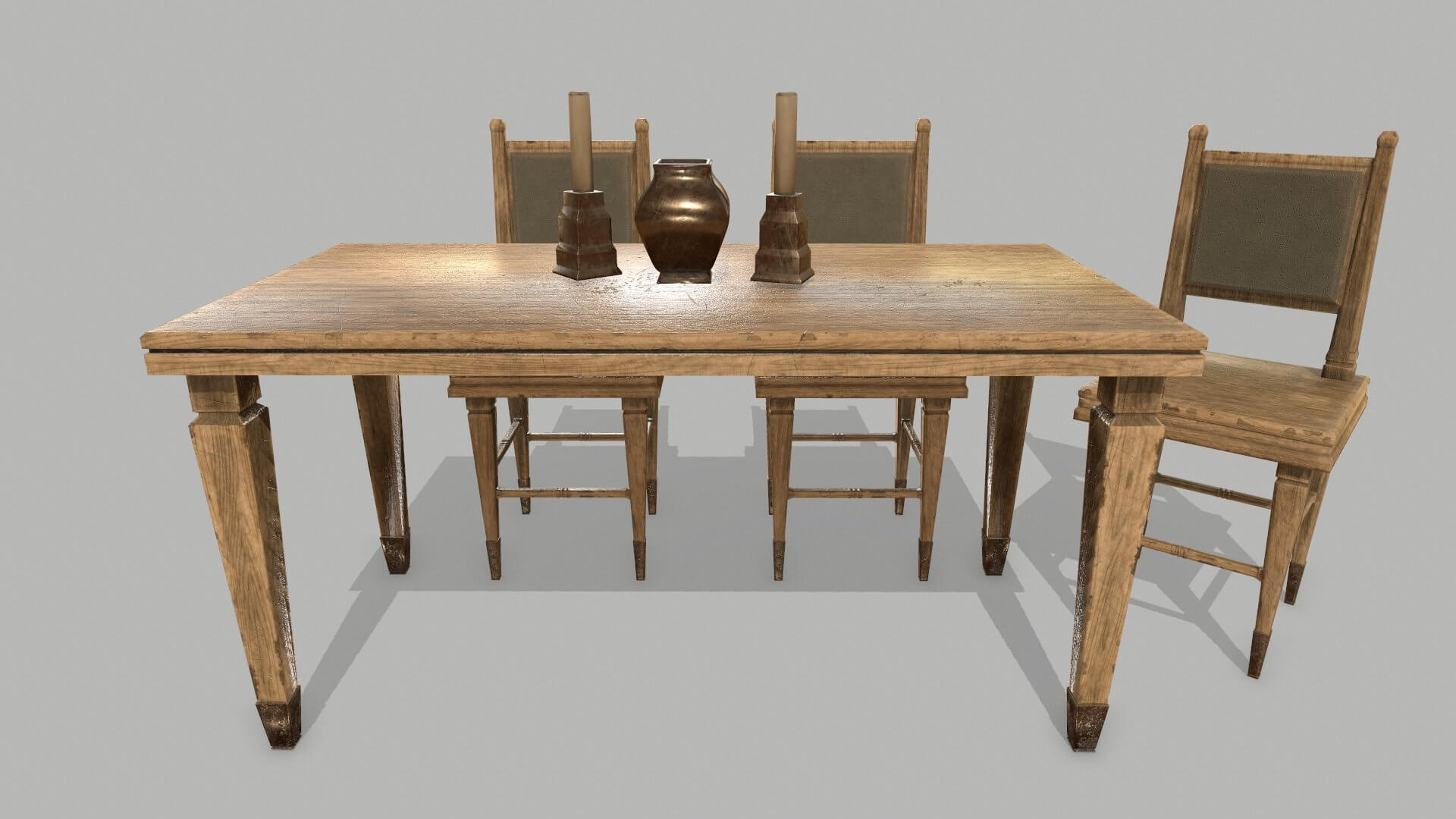 Table Set - 3D Model by Gizem Dilara Tek