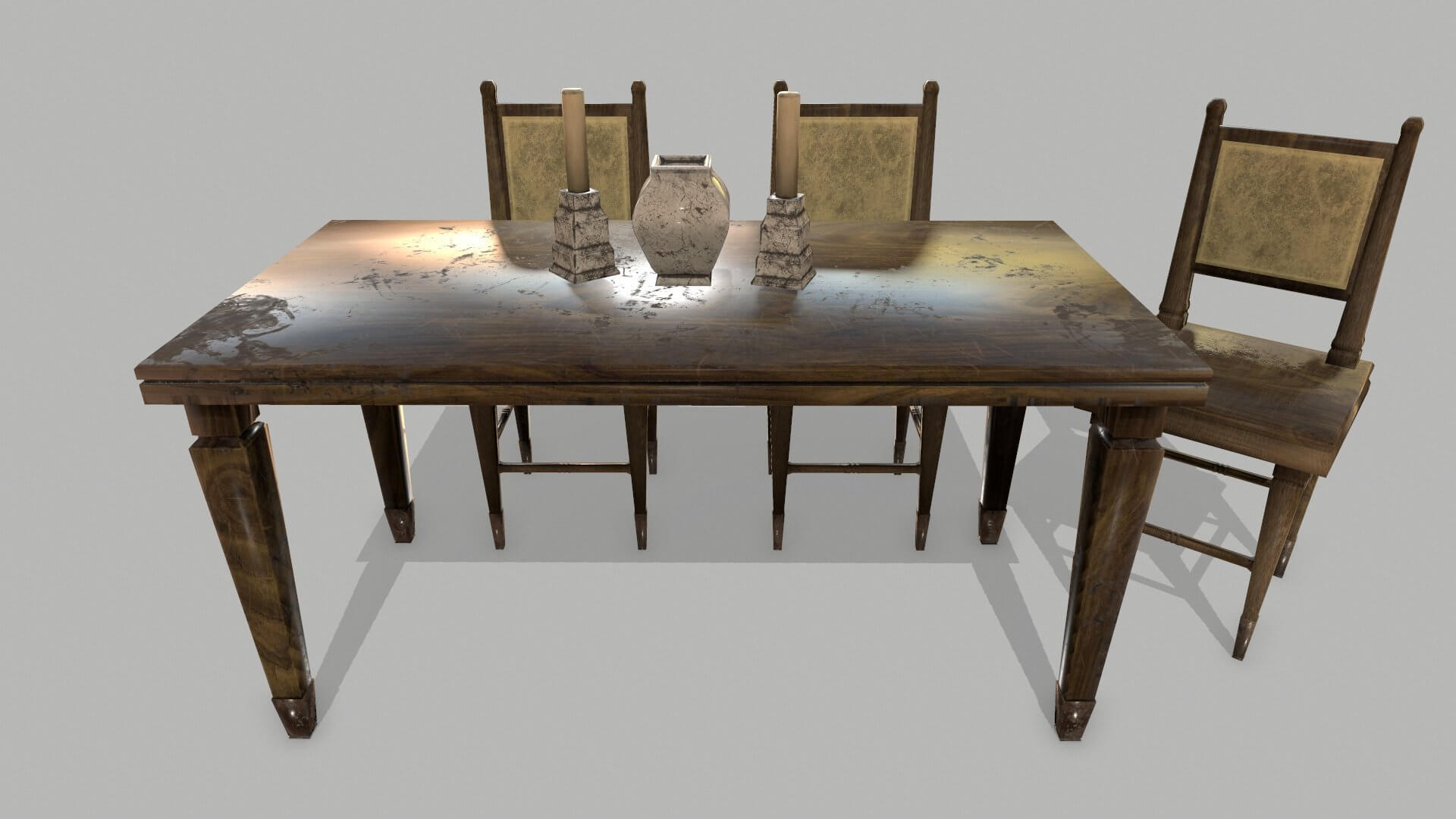 Table Set - 3D Model by Gizem Dilara Tek
