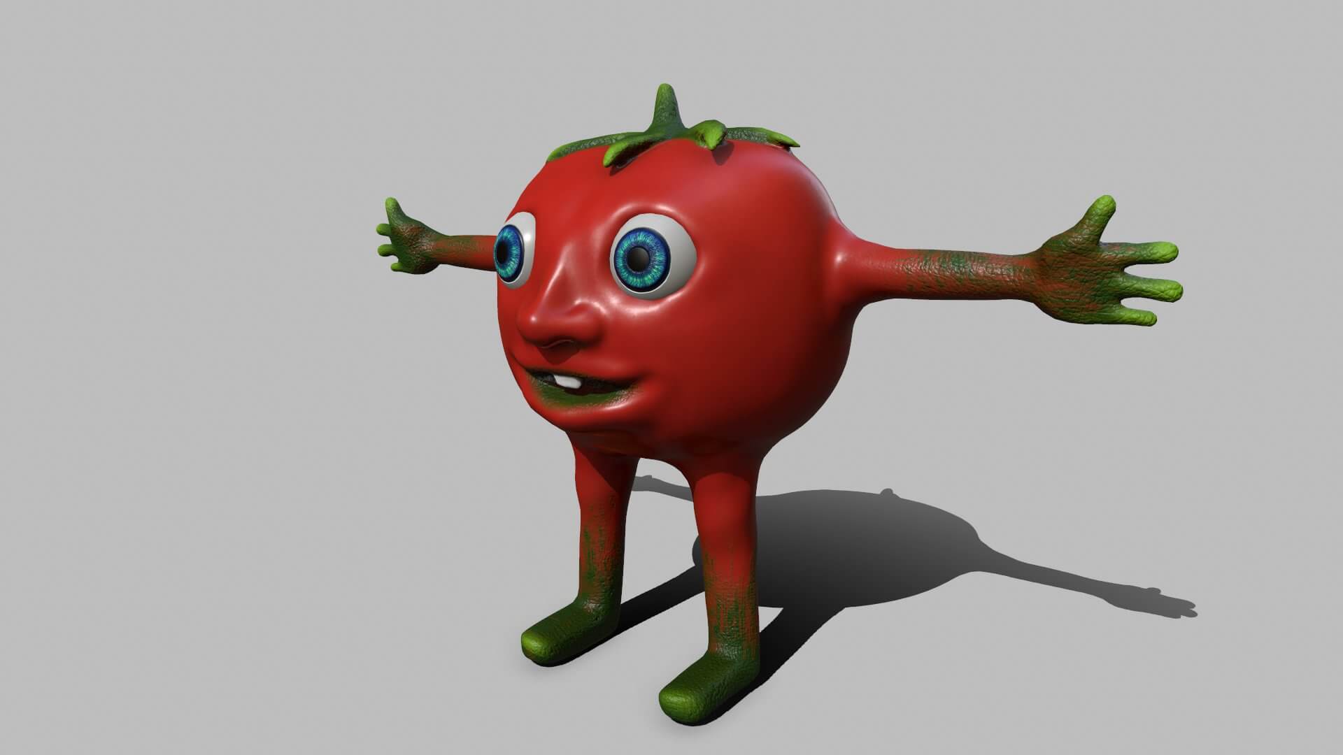 Tomato Cartoon Character - 3D Model by Gizem Dilara Tek