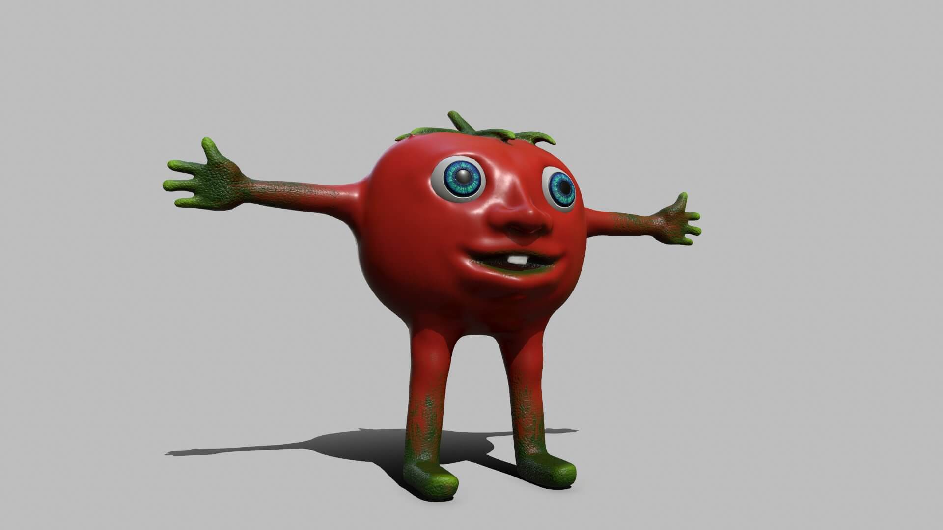 Tomato Cartoon Character - 3D Model by Gizem Dilara Tek