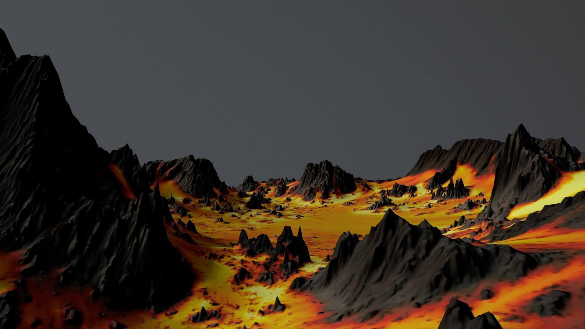 Volcano Terrain - 3D Model by Gizem Dilara Tek