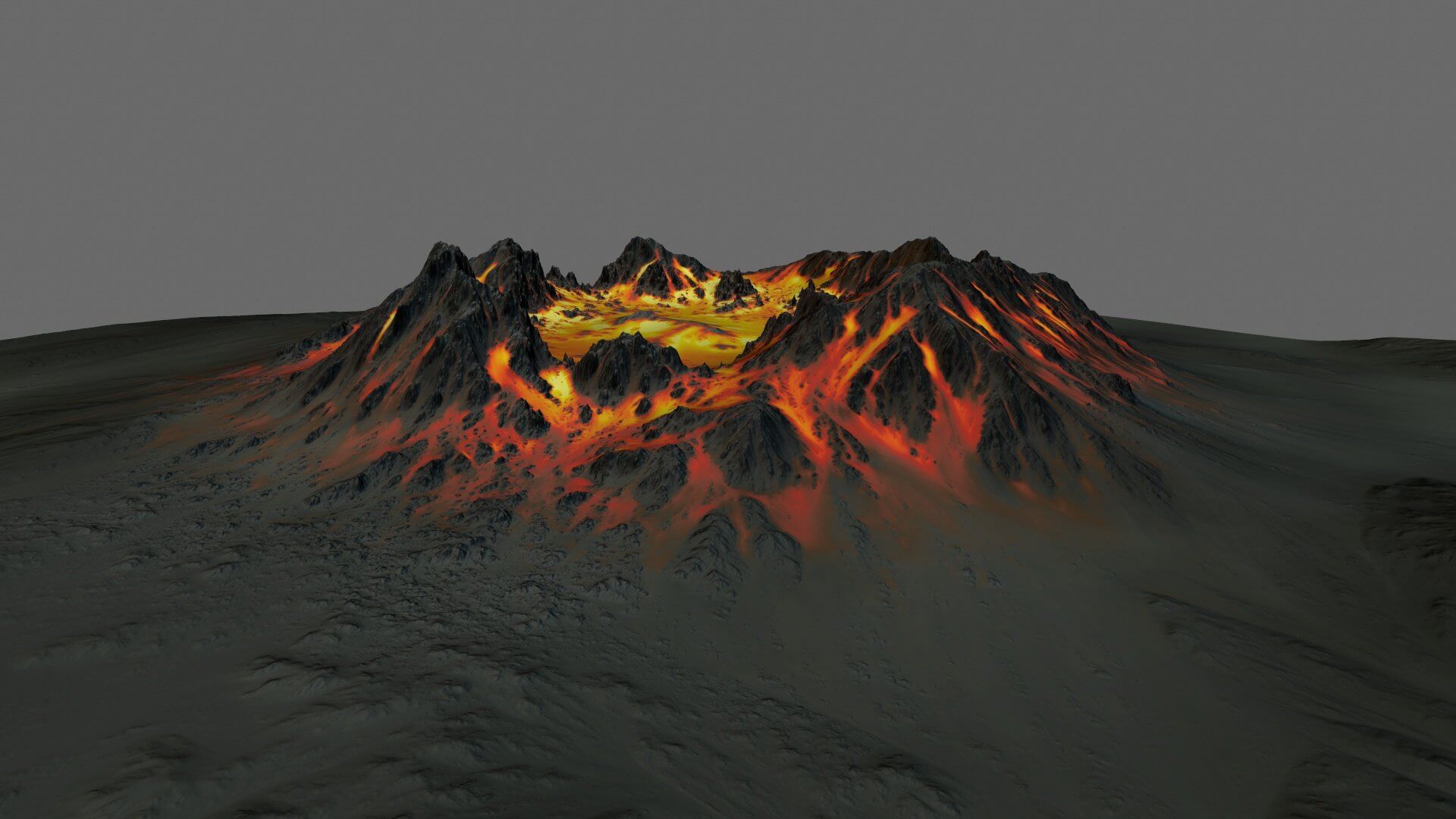 Volcano - 3D Model by Gizem Dilara Tek