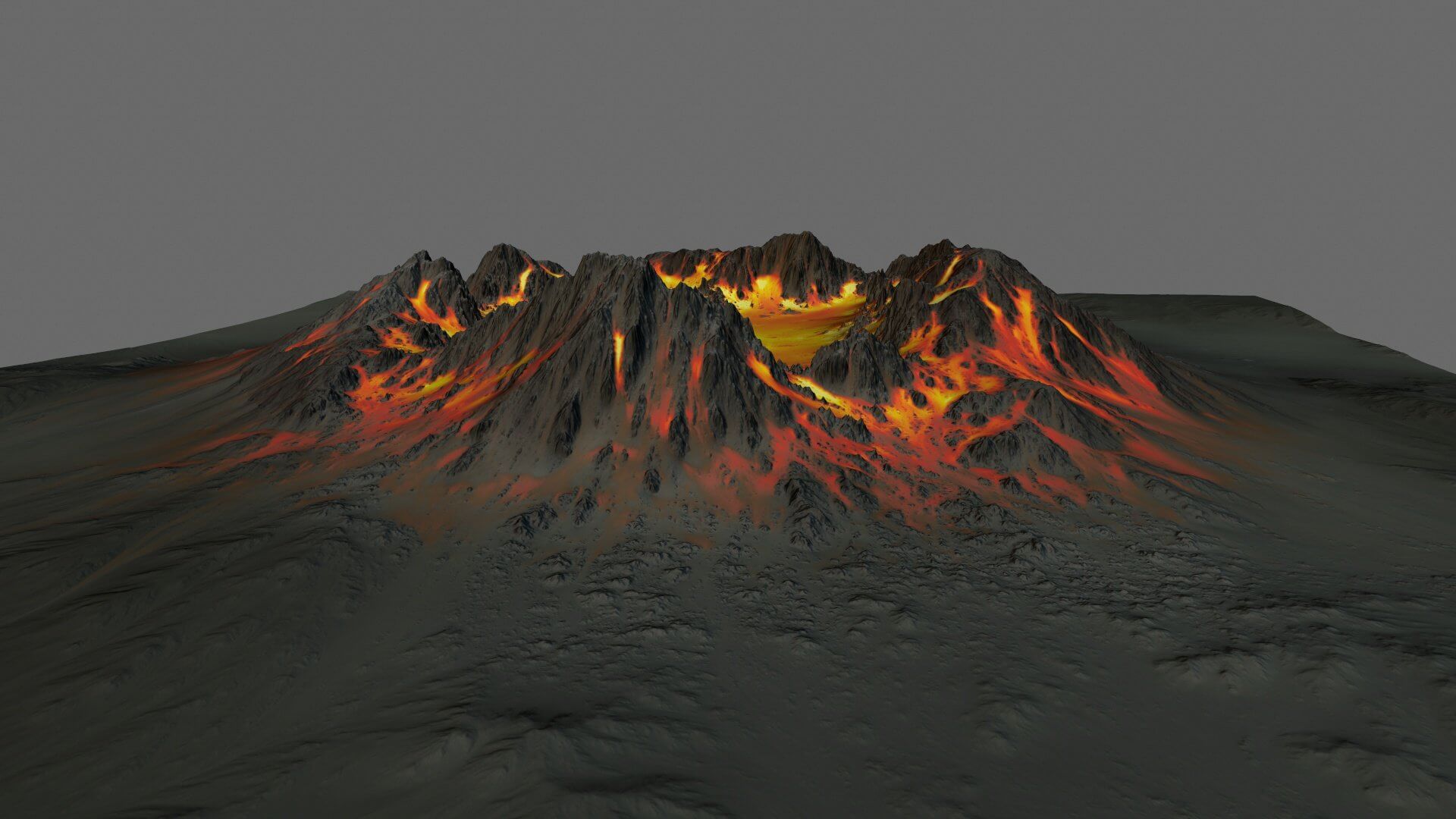 Volcano - 3D Model by Gizem Dilara Tek