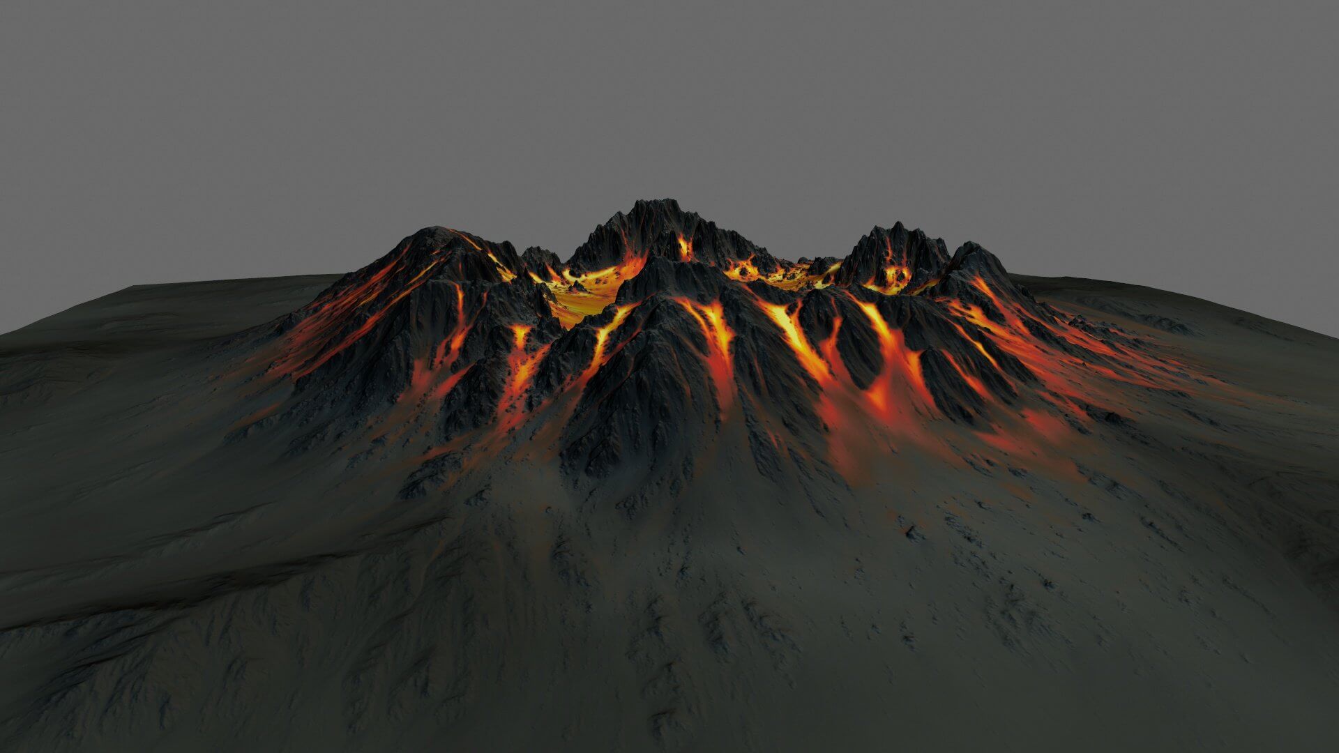 Volcano - 3D Model by Gizem Dilara Tek