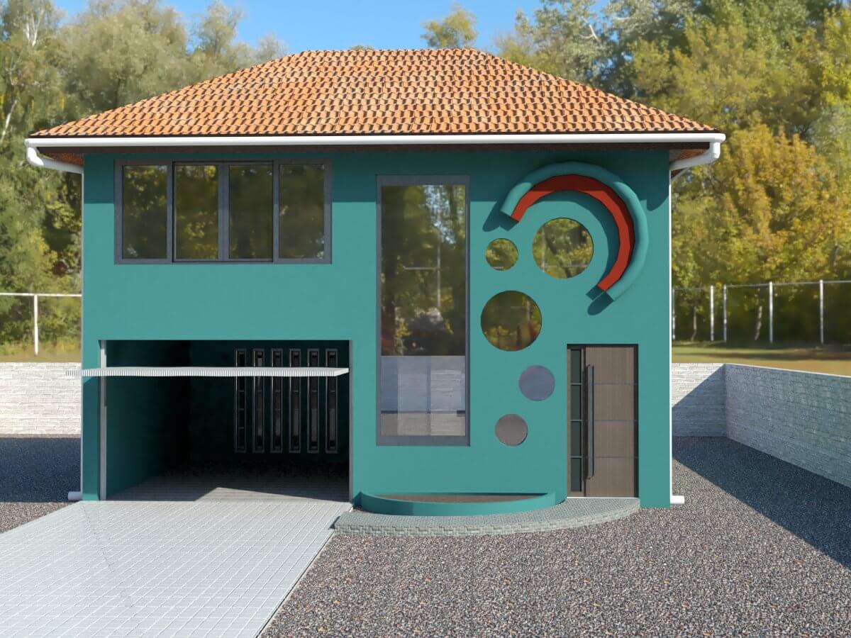 Loft Style House - 3D Model by Gjprojetos