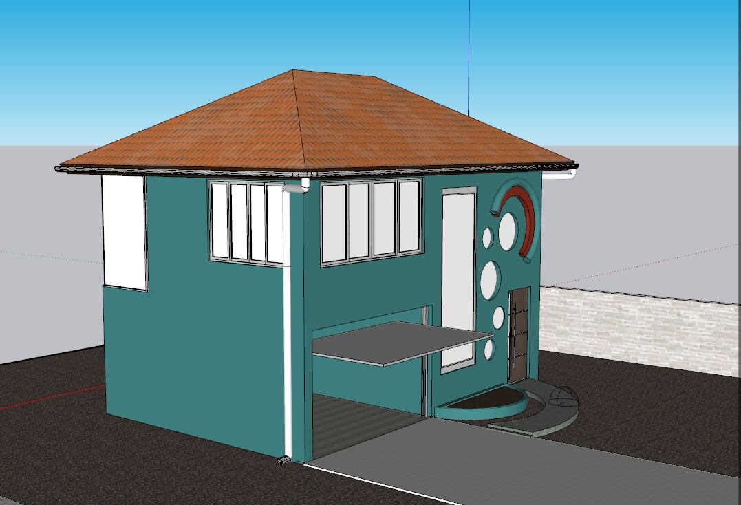Loft Style House - 3D Model by Gjprojetos