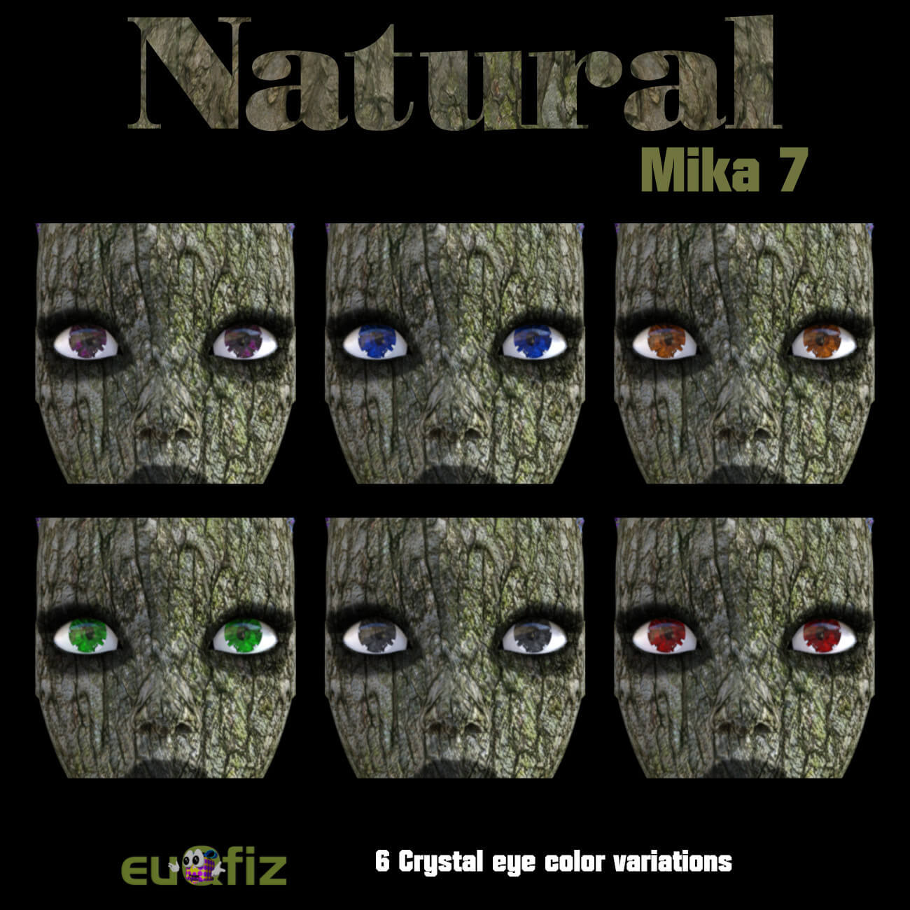 Natural Skin Textures for Mika 7 - Daz Content by GKDantas