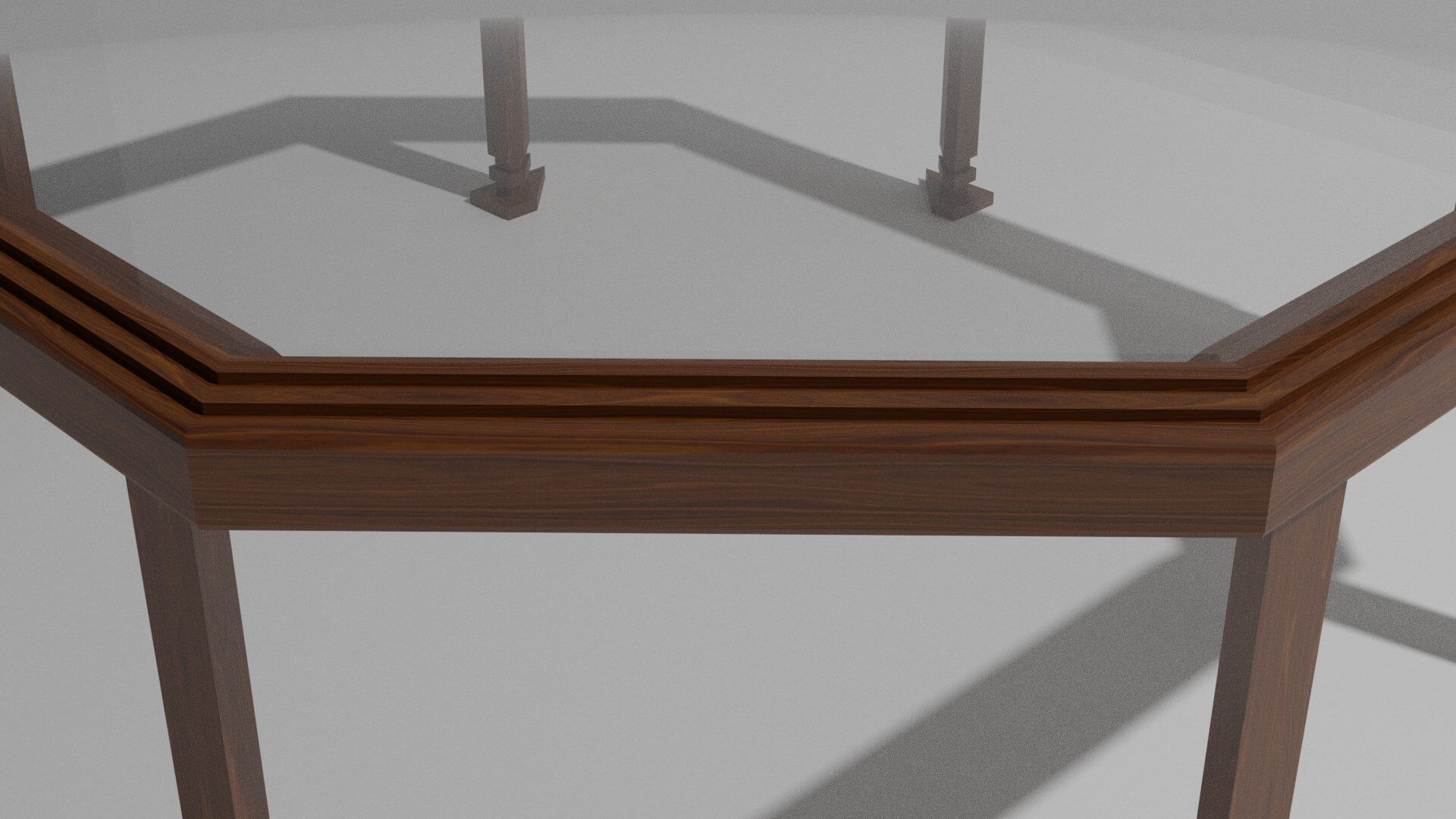 Table Wooden - Octagonal 3D Model by glasschakotra