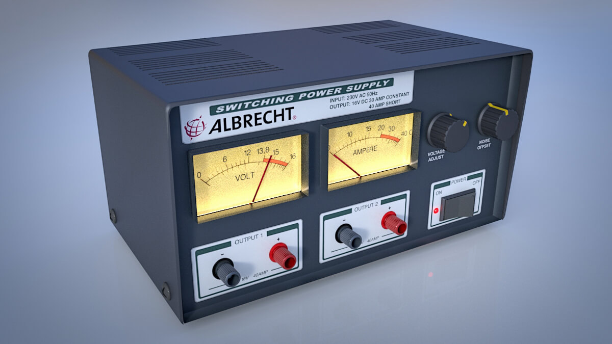 Albrecht 16 Volt 40 Amp Power Supply - Daz Content by GMArtworks