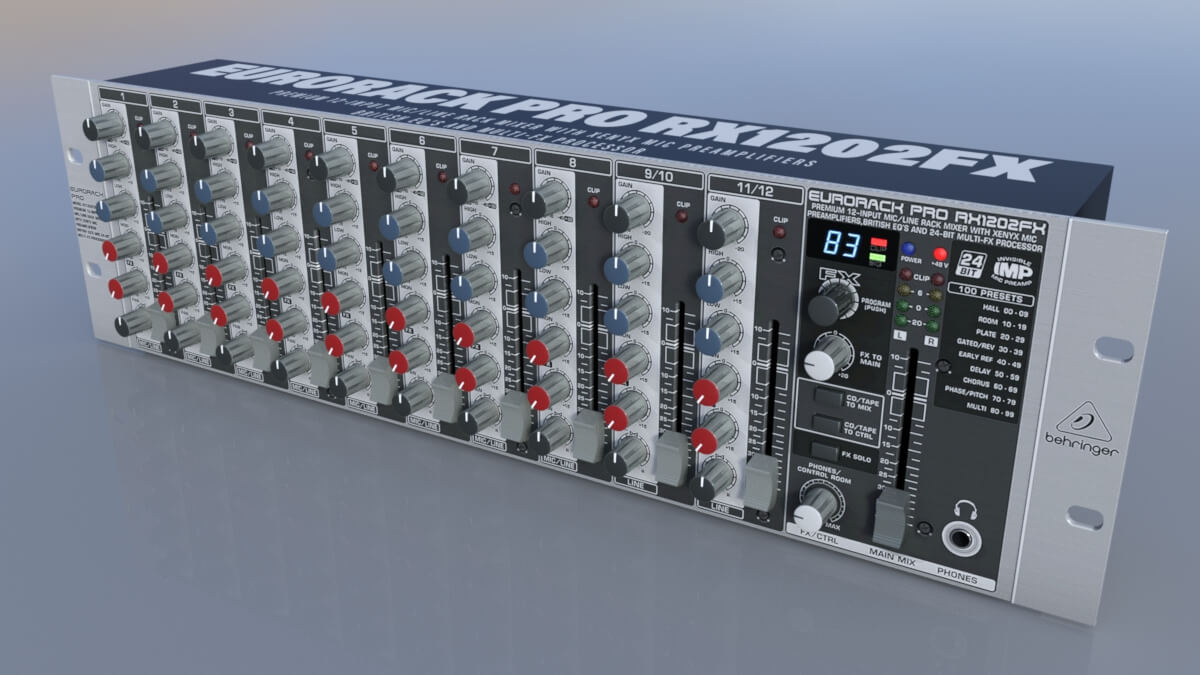 Behringer Eurorack Pro Rx1202Fx - 3D Model by GMArtworks
