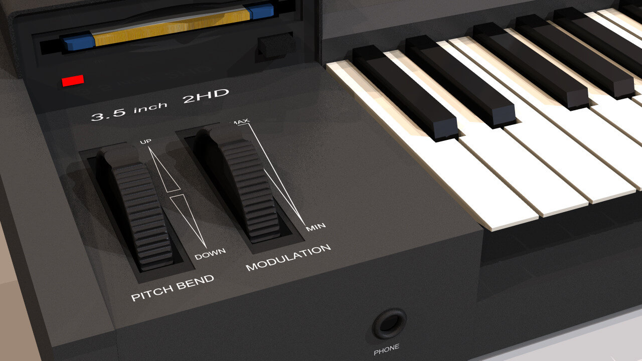 The Casio FZ-1 Digital Sampler (Bryce 7) 3D Model by GMArtworks