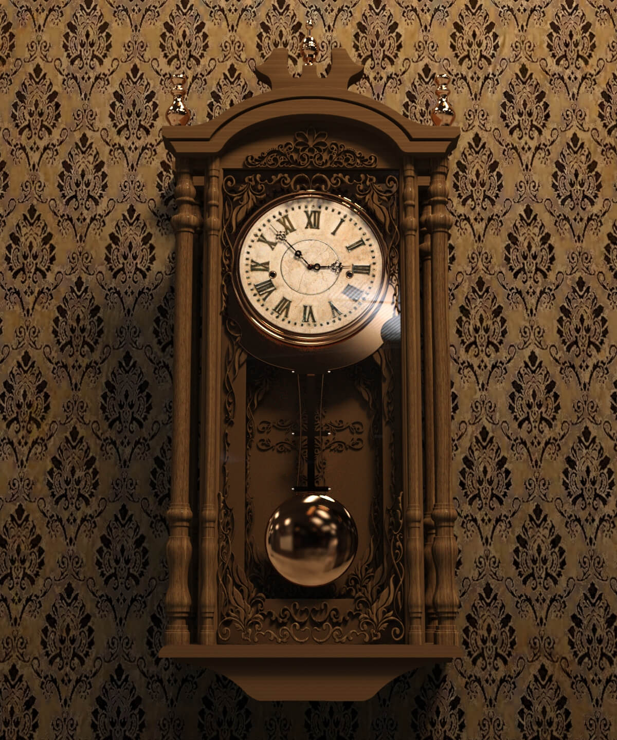 Classic Wall Clock - 3D Model by GMArtworks