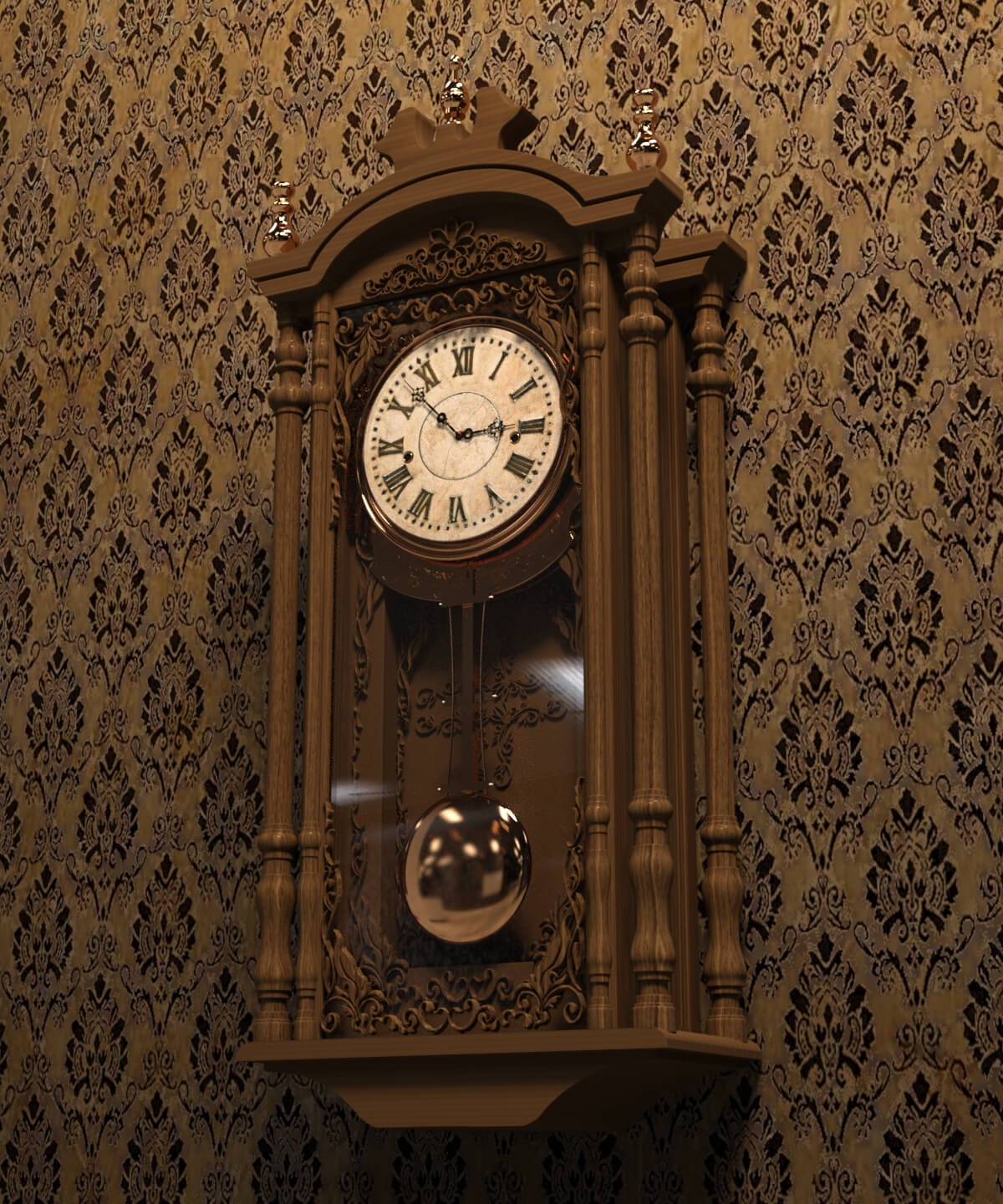 Classic Wall Clock - 3D Model by GMArtworks