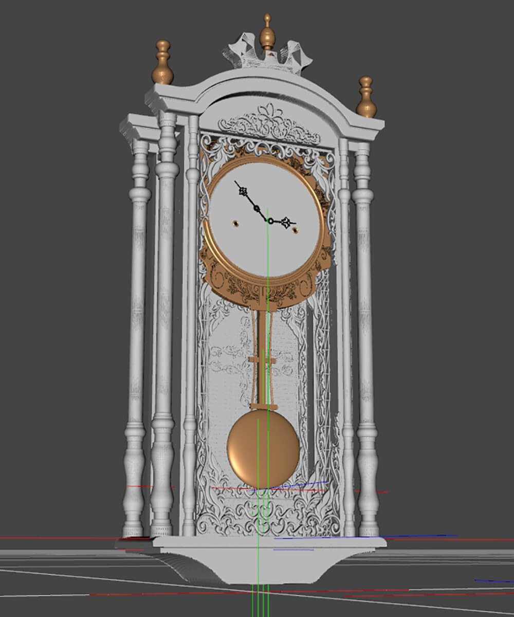 Classic Wall Clock - 3D Model by GMArtworks