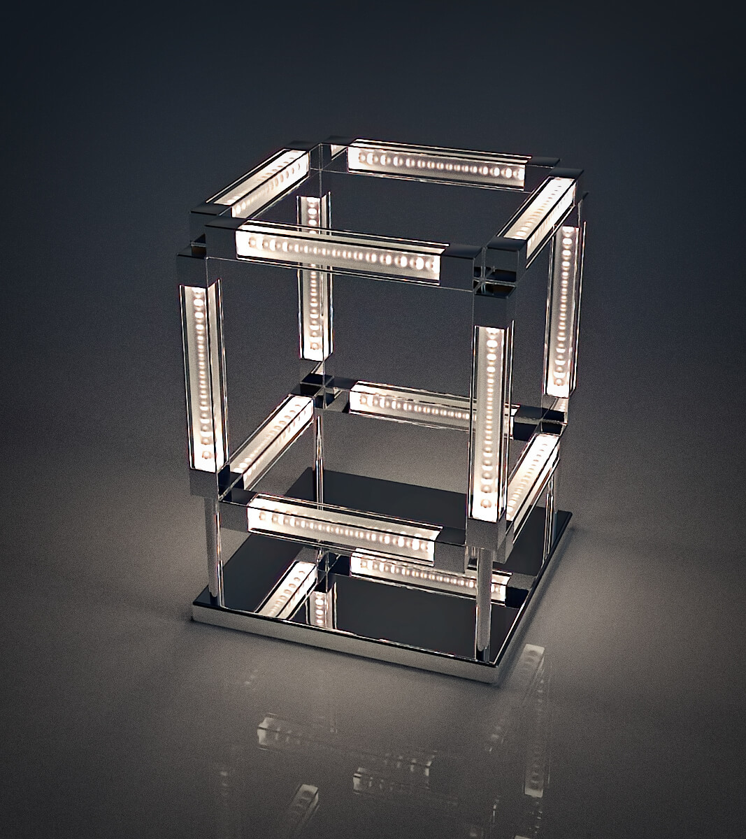 Cube Glass Bar Lamp - 3D Model by GMArtworks