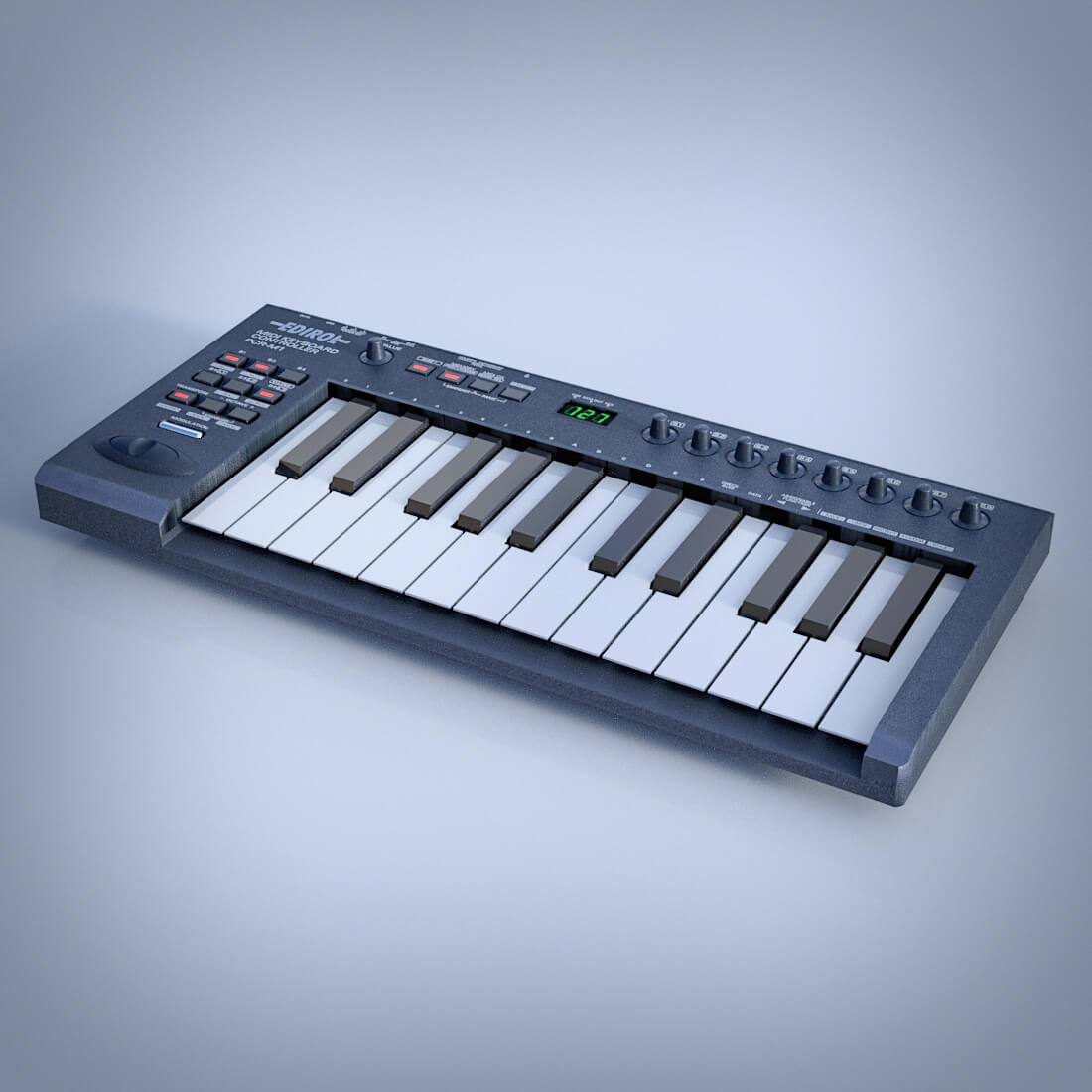 Edirol PCR1 USB MIDI Controller Keyboard - 3D Model by GMArtworks