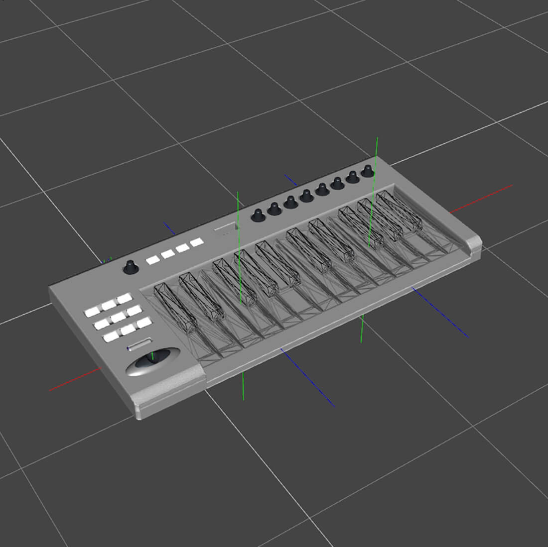 Edirol PCR1 USB MIDI Controller Keyboard - 3D Model by GMArtworks