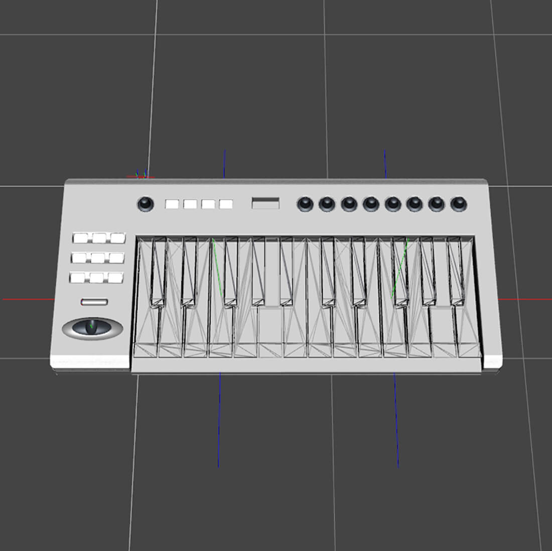 Edirol PCR1 USB MIDI Controller Keyboard - 3D Model by GMArtworks