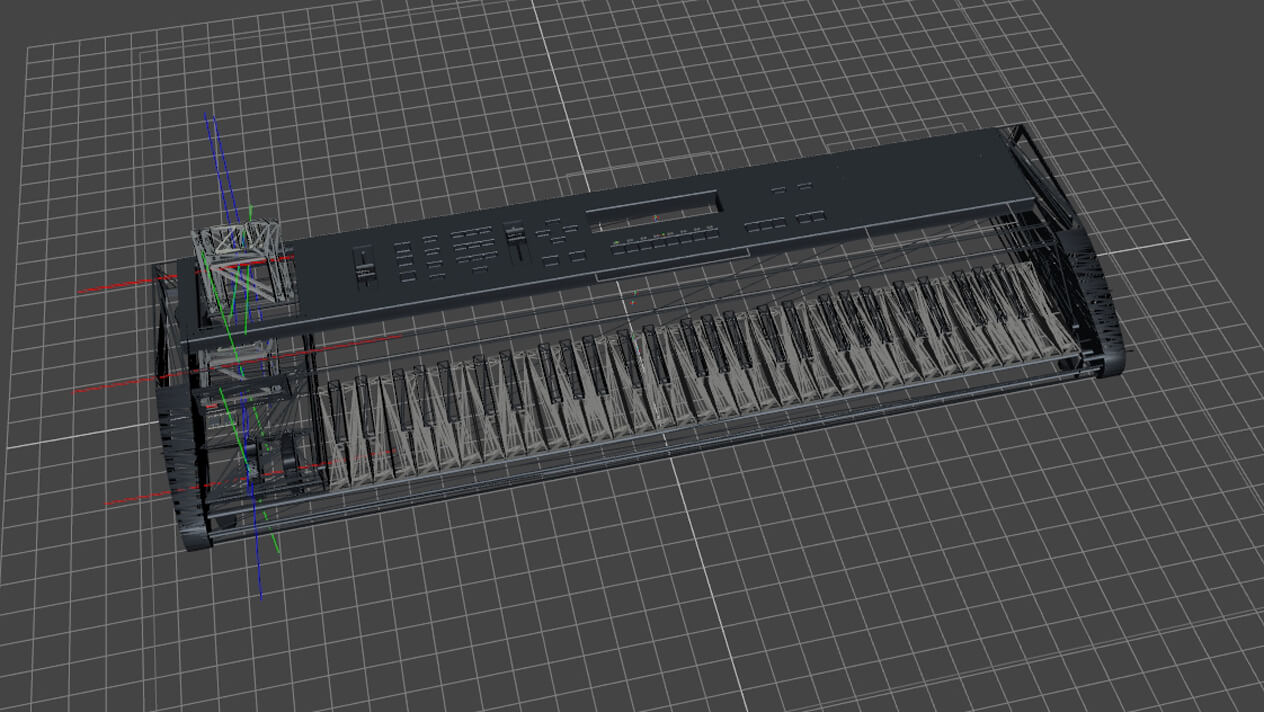 Ensoniq ASR-10 Keyboard 3D Model by GMArtworks