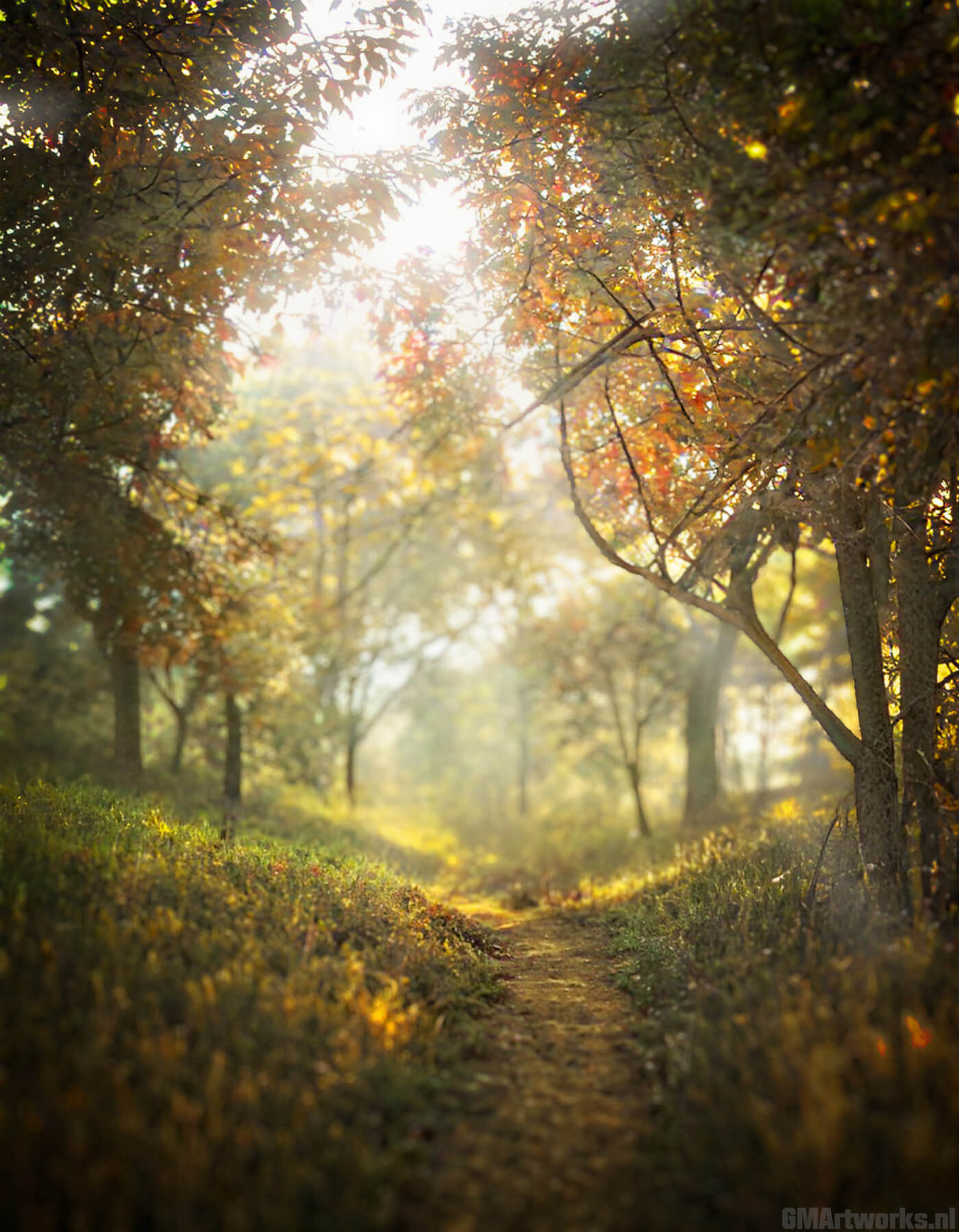 Autumn Dreams 3D Render, Digital Art by GMArtworks