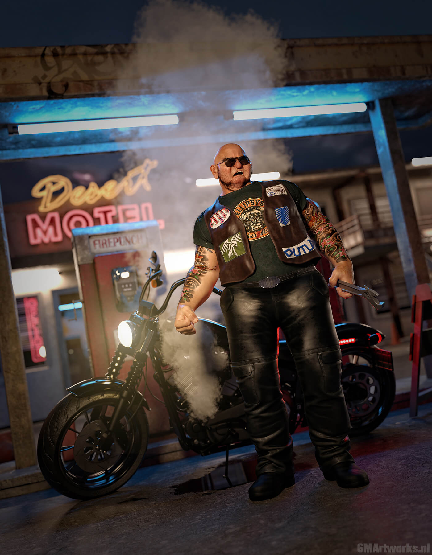 Big John 3D Render, Digital Art by GMArtworks