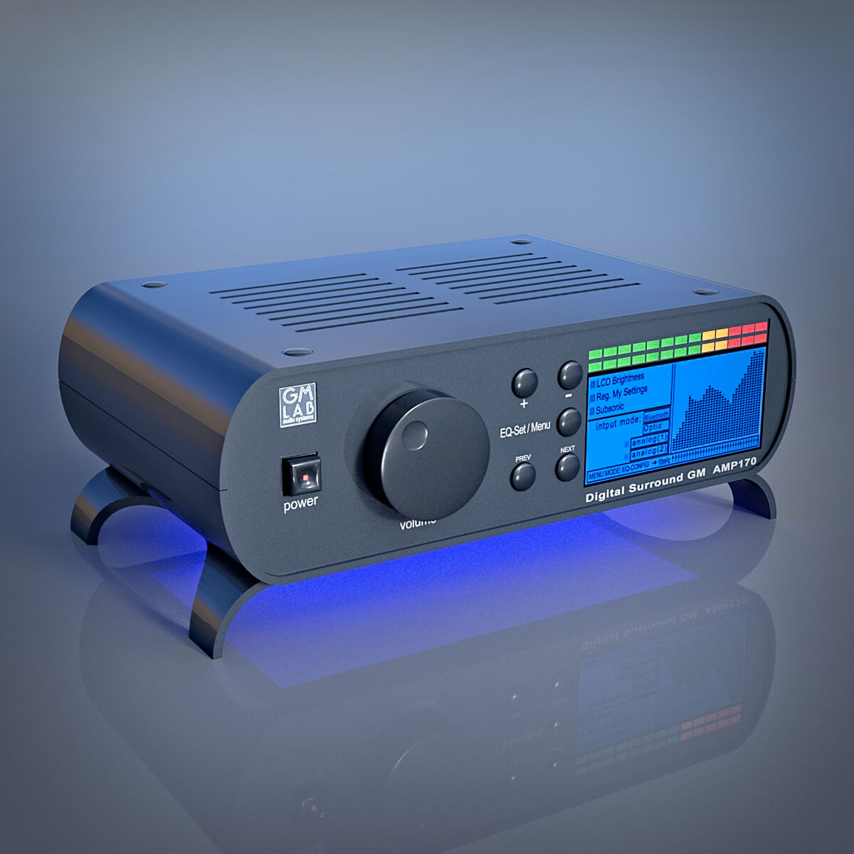 GM Home Mini-Amplifier 3D Render, Digital Art by GMArtworks