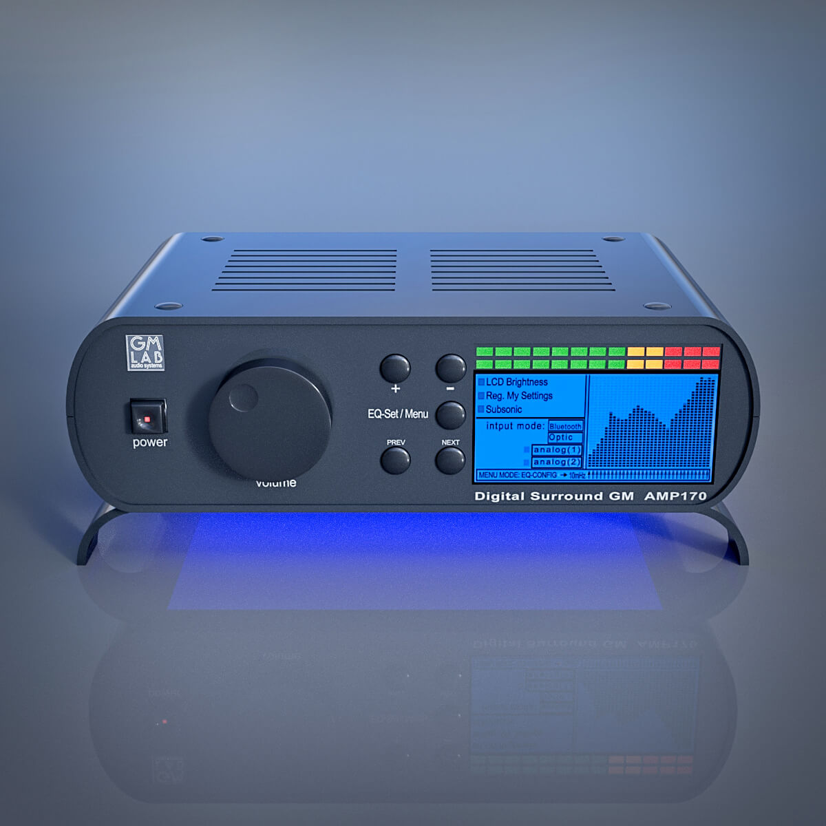GM Home Mini-Amplifier 3D Render, Digital Art by GMArtworks