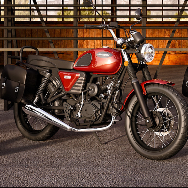 Hanway Raw50 Caferacer moped 50cc 2018 3D Render | RenderHub Gallery
