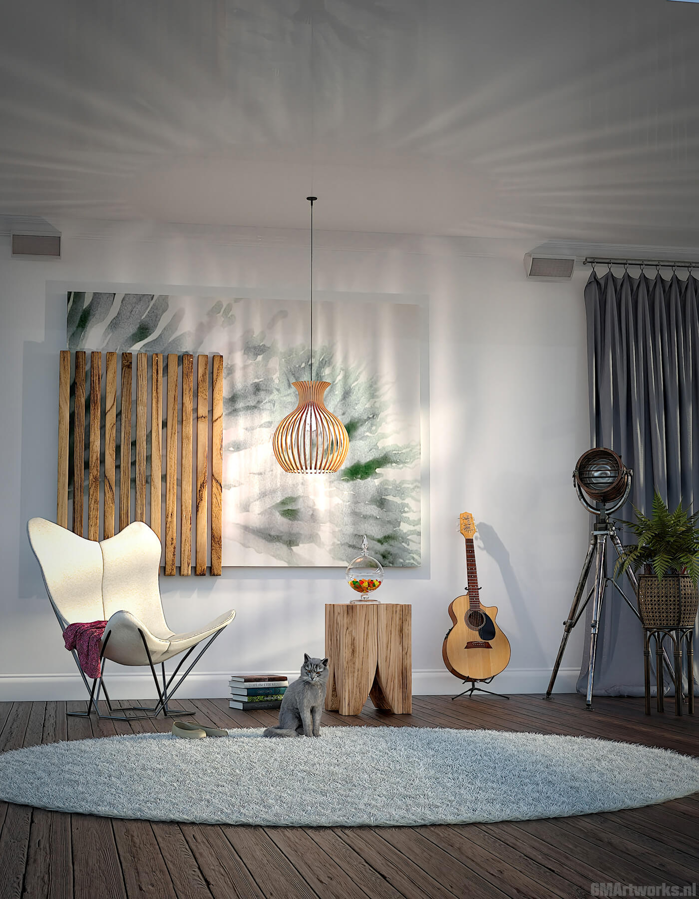 Home Design 3D Render, Digital Art by GMArtworks