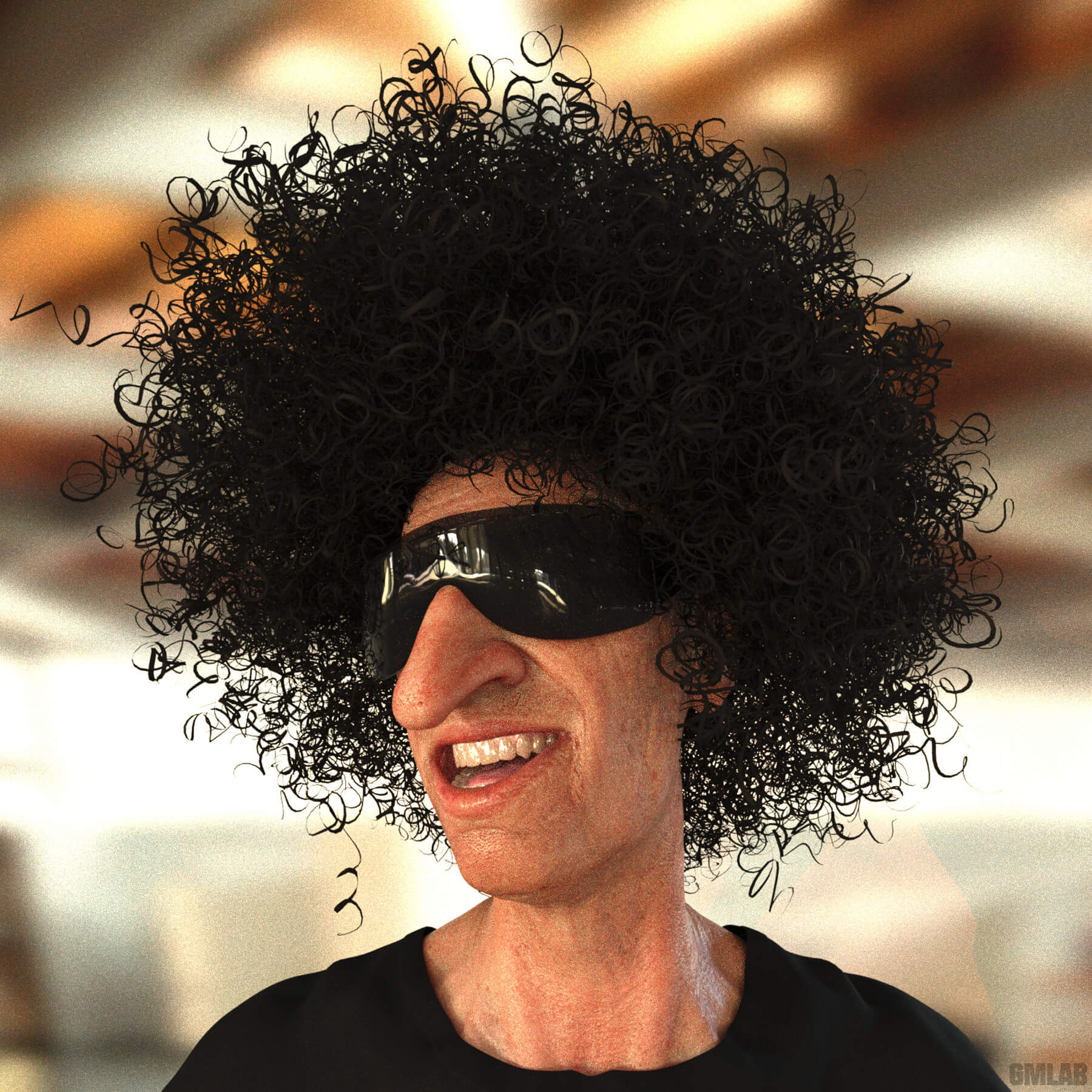 Howard Stern 3D Render, Digital Art by GMArtworks