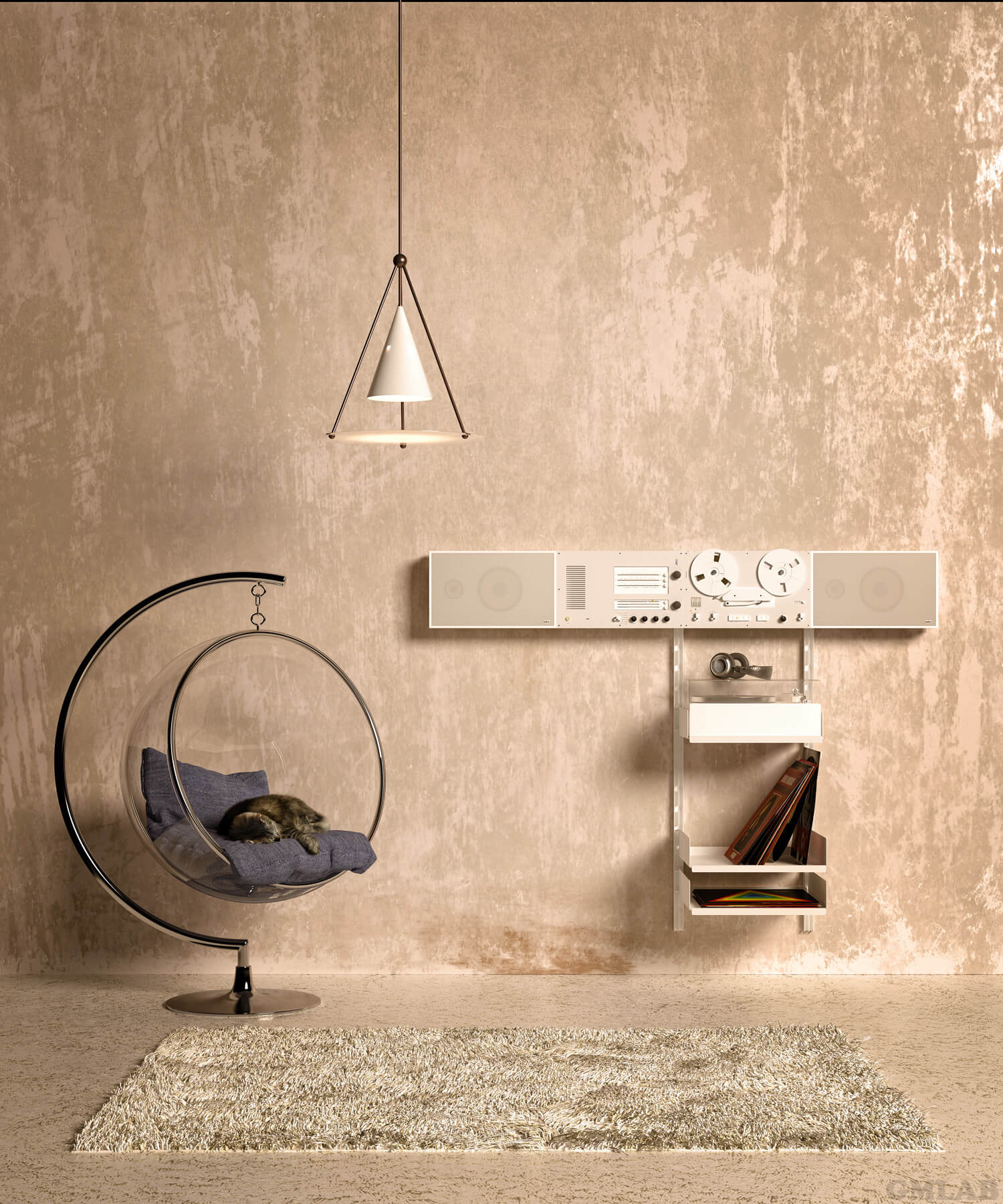 Modern Design 3D Render, Digital Art by GMArtworks